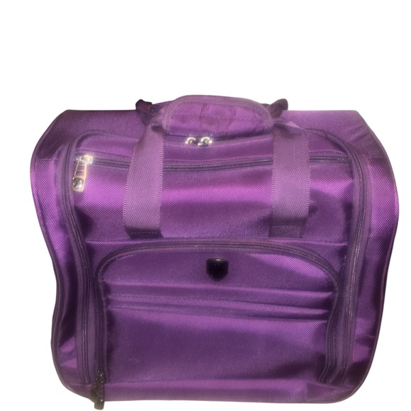 Bags | Used Purple Travel Bag With Rolling Wheels And Durable Design ...